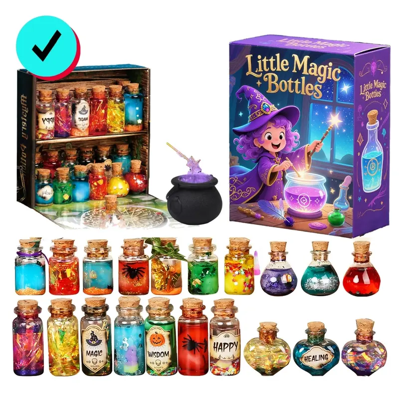 Witch Magician Potion Magic Bottle Set, Steam Science Experiment ...