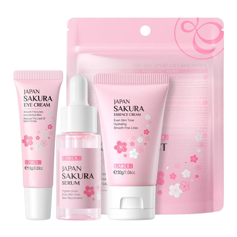 Sakura Facial Skincare Kit, 1 Count Moisturizing Sakura Essence & 1 ...