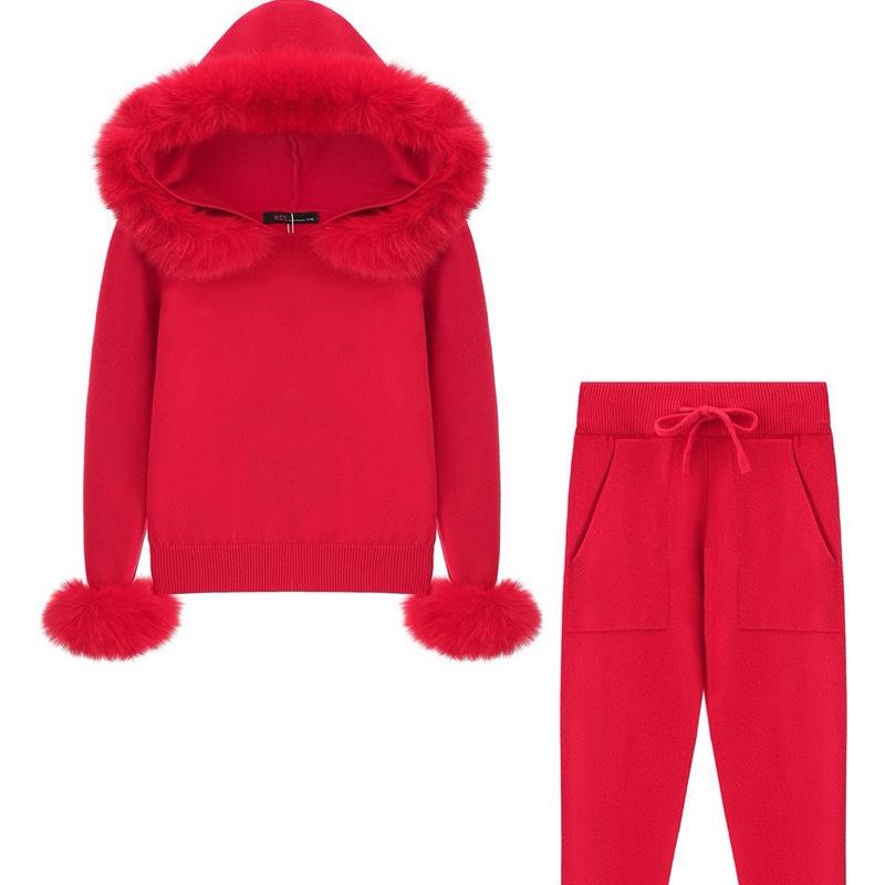Dainty Darlings Milan Faux Fur Tracksuit - TikTok Shop UK