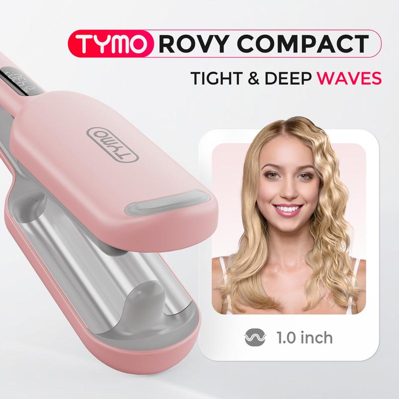 TYMO ROVY COMPACT - Compacted Wave Curling Iron for Easy Comfort ...