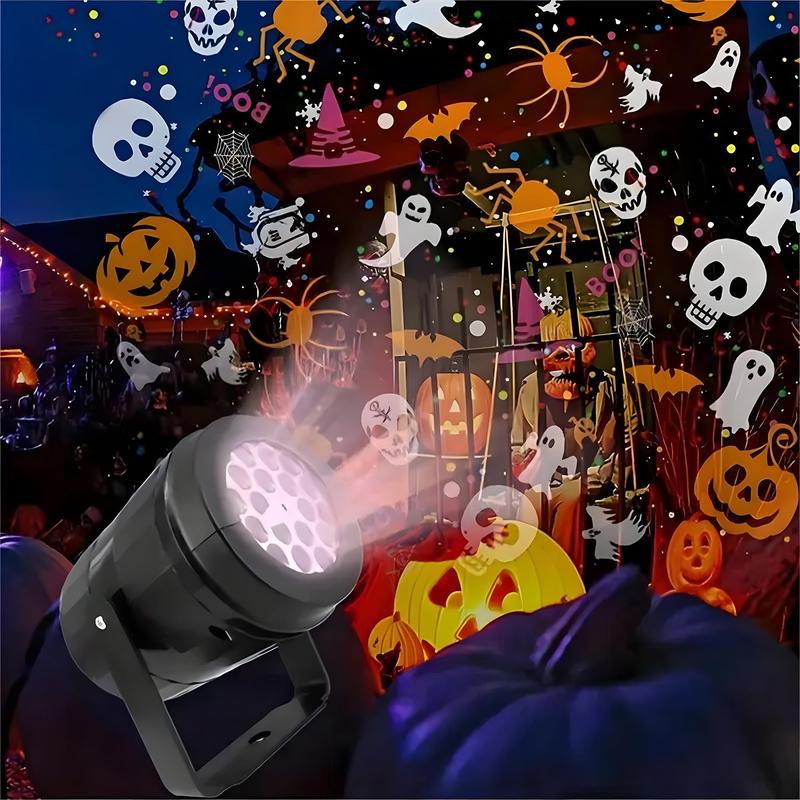 Halloween LED Projector Light, 1 Box Ghost & Pumpkin Patterns Projector ...