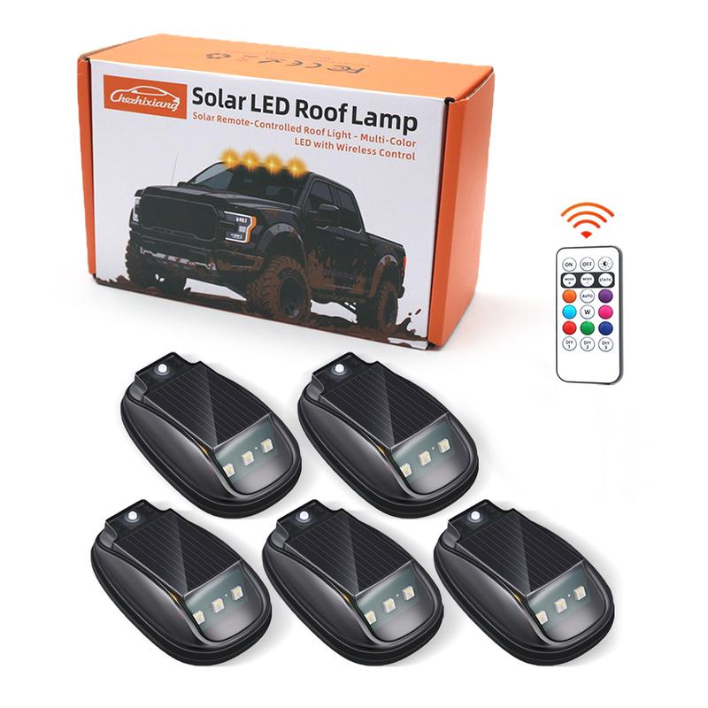 Solar USB Rechargeable Mouse Warning Light, Remote Control Multi-Mode ...