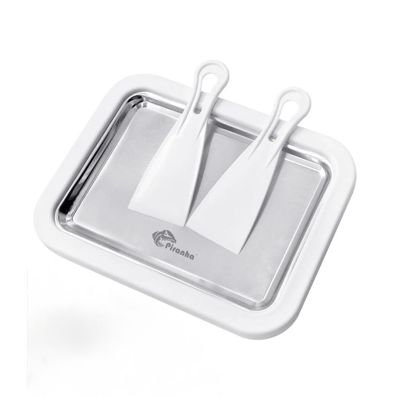 Piranha Ice Cream Roll Maker with 2 Scrapers - TikTok Shop UK