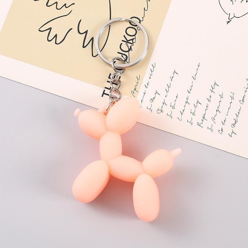 Keychain balloon dog key ring pendant, fashionable new bubble dog ...