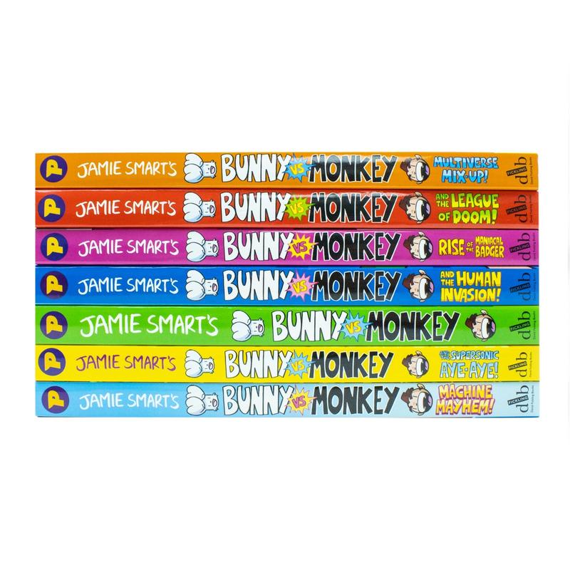 Bunny vs Monkey 7-Book Collection Set by Jamie Smart – Funny Adventure ...
