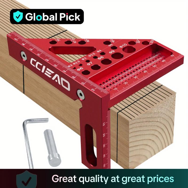 3D Multi-angle Carpenter Square Scriber, Drawing Line Ruler, - TikTok ...