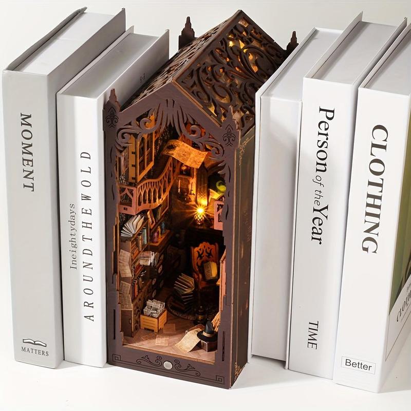 Book Nook Kit, Mini Book Shelf Decorative Craft, DIY Handmade DIY ...