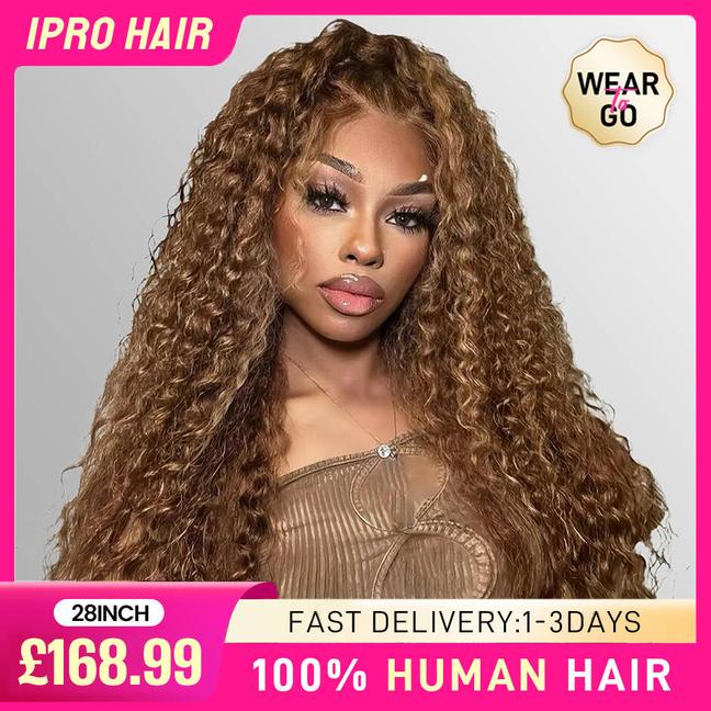 IPRO Highlight Glueless Wigs Human Hair 7x5 HD Lace Water Wave - TikTok ...