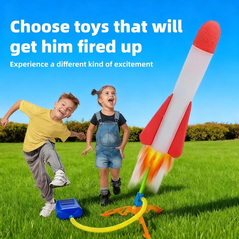 Kids Rocket Toy Foot Launch Outdoor Fun, Durable Party Game for Ages 3 ...