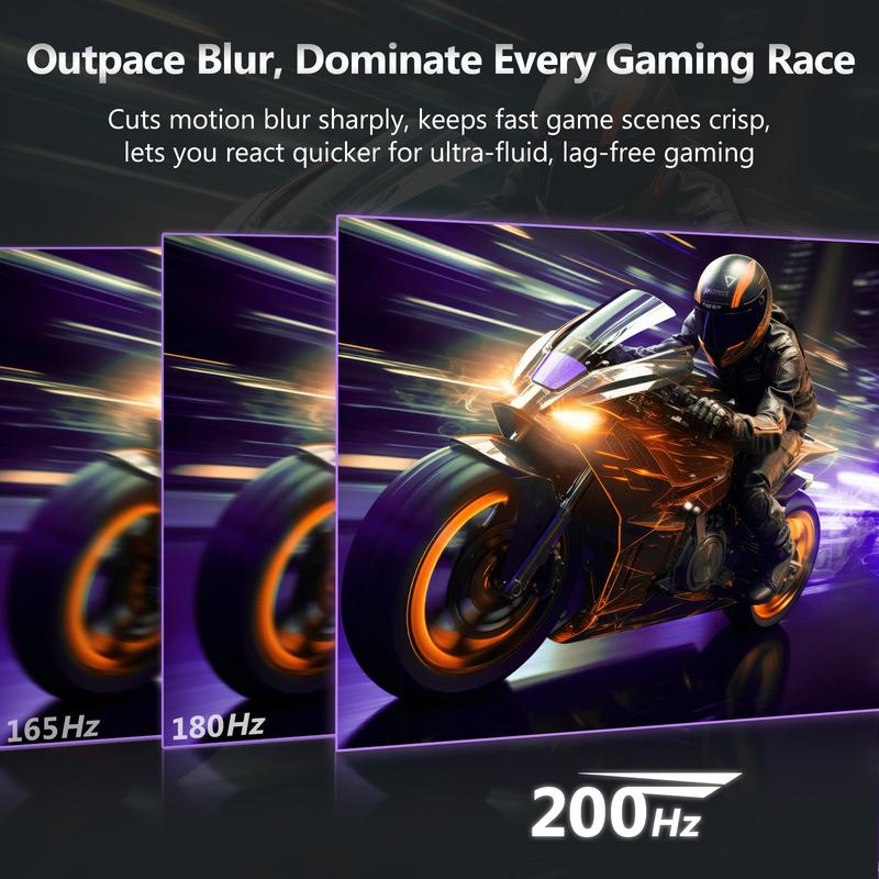 Z-EDGE 200Hz Curved Gaming Monitor, 24inch Monitor, FHD 1080P Gaming ...