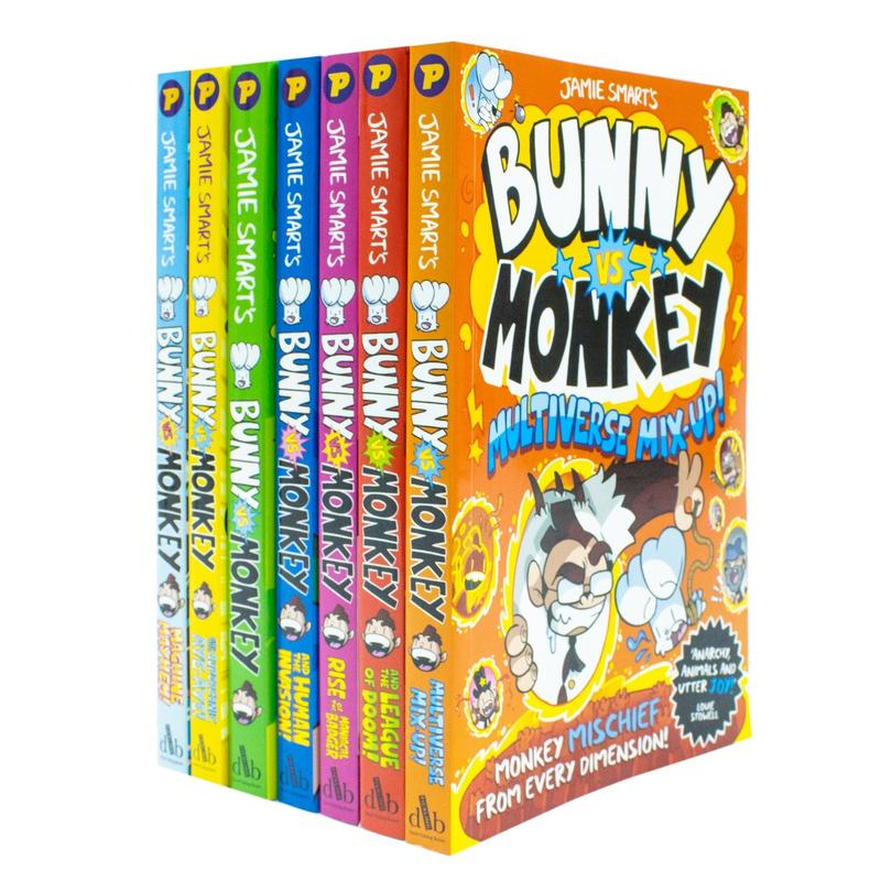 Bunny vs Monkey 7-Book Collection Set by Jamie Smart – Funny Adventure ...