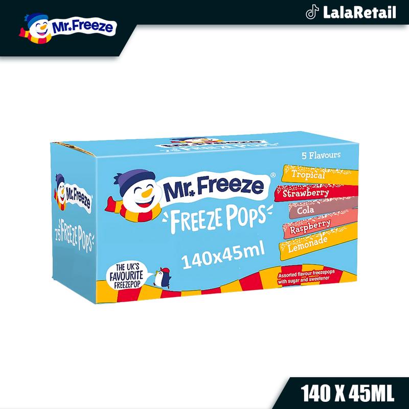 Mr. Freeze Ice Pops 140 Pack (140 x 45ml) | Assorted Flavour - TikTok ...