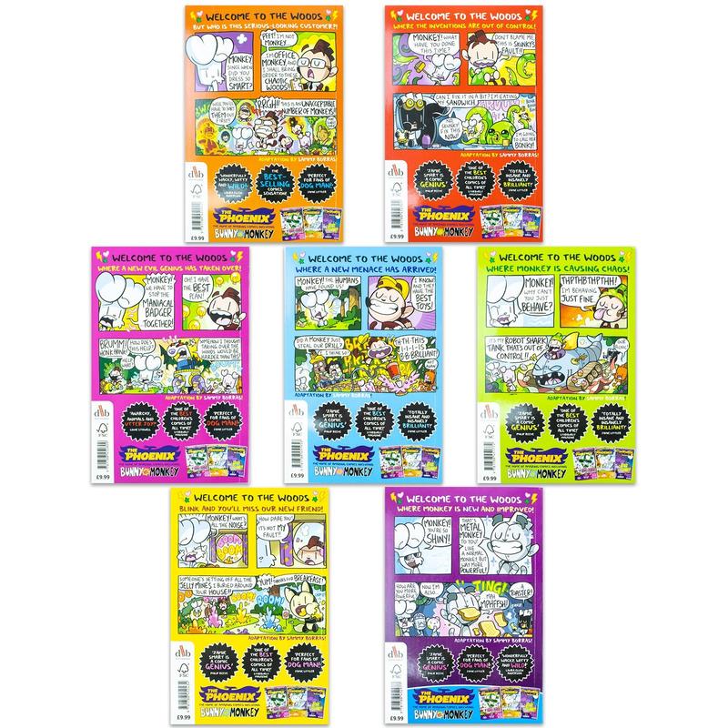 Bunny vs Monkey 7-Book Collection Set by Jamie Smart – Funny Adventure ...