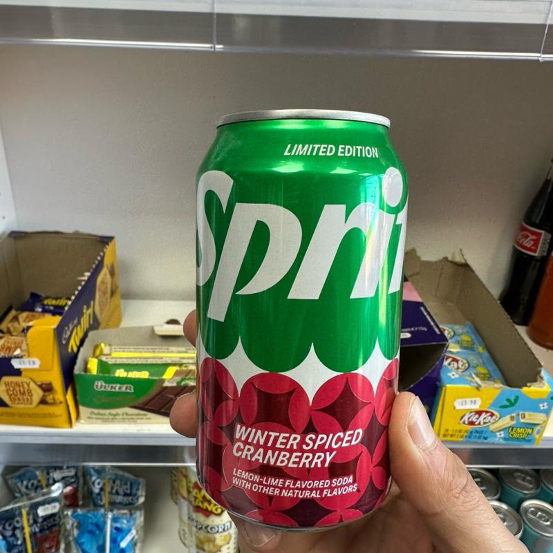 Sprite Winter Spiced Cranberry Limited Edition (USA) (Winter Only ...