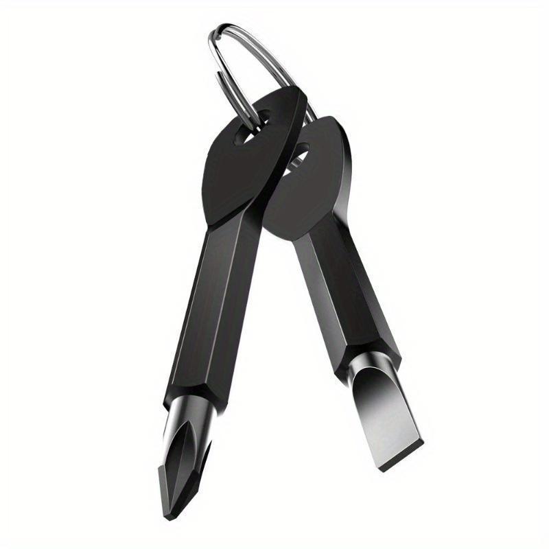 1 Set Stainless Steel Mini EDC Multifunction Screwdriver Key Shape ...